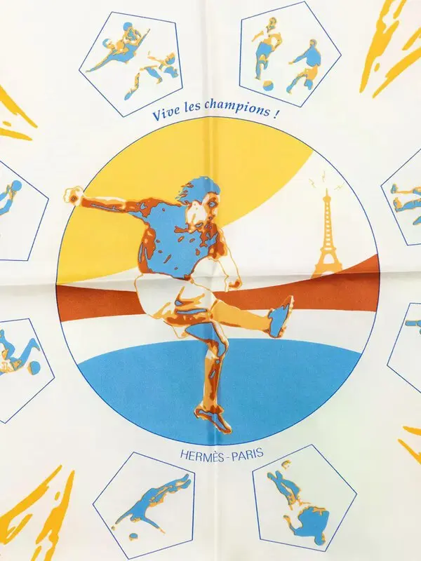 Hermès 1990-2010 Vive Les Champions Silk Scarf 90 Scarves