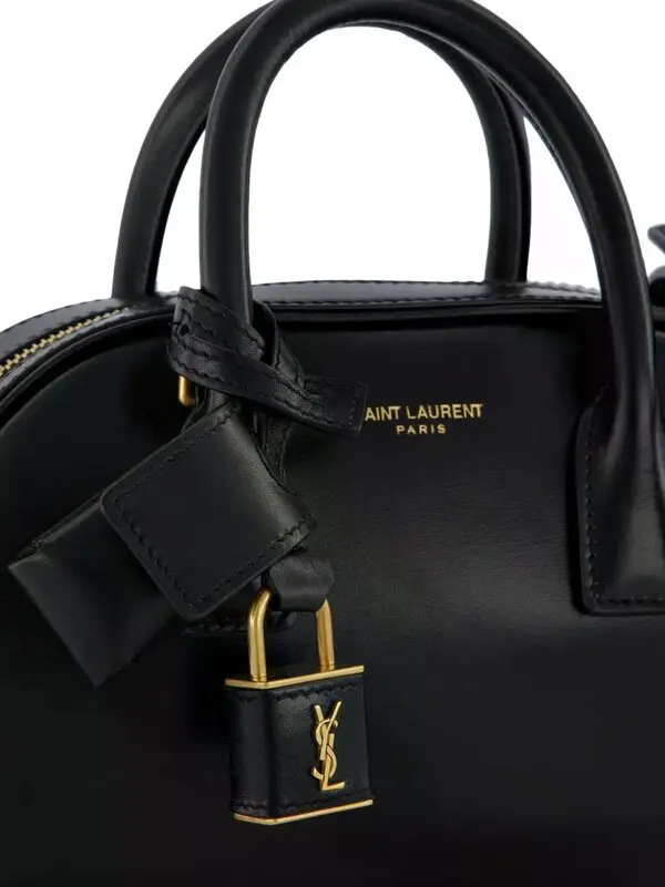 Saint Laurent Logo-plaque Leather Tote Bag