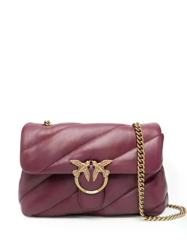 Pinko Quilted Leather Shoulder Bag