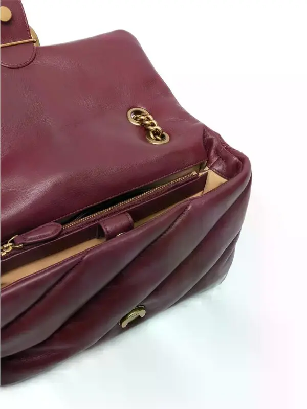 Pinko Quilted Leather Shoulder Bag