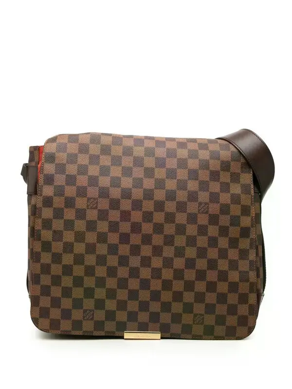 LOUIS VUITTON 2003 Damier Ebene Bastille Crossbody Bag - Brown