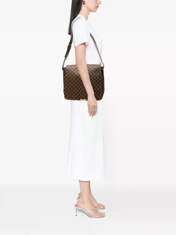 LOUIS VUITTON 2003 Damier Ebene Bastille Crossbody Bag