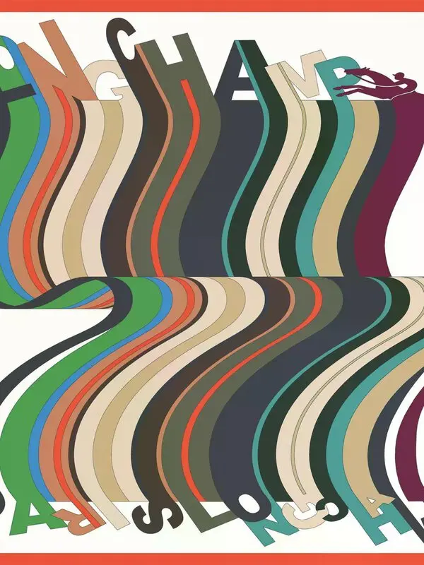 Longchamp L'arc-en-ciel Silk Scarf 70