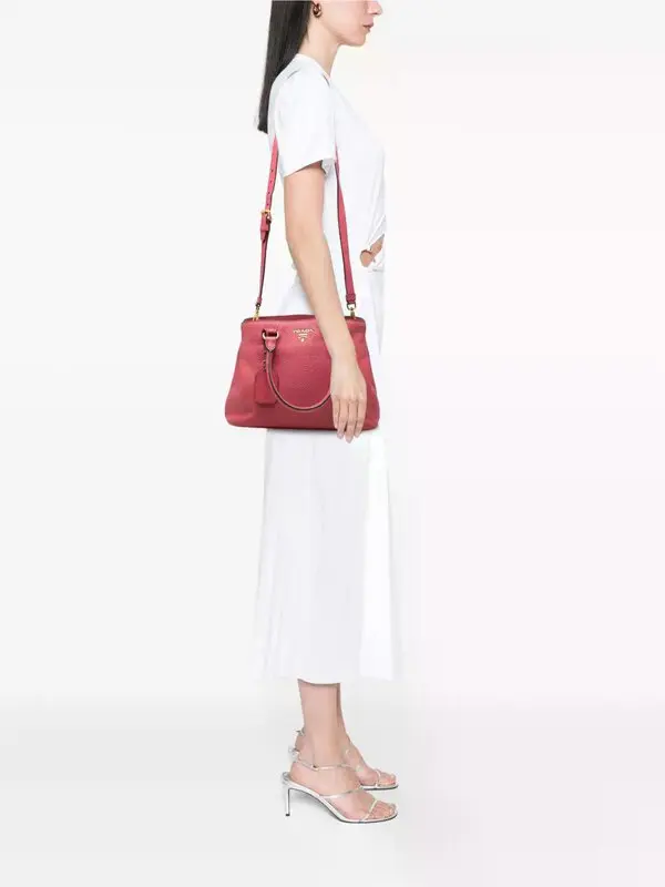 Prada 2010-2026 Vitello Daino Open Convertible Tote Satchel