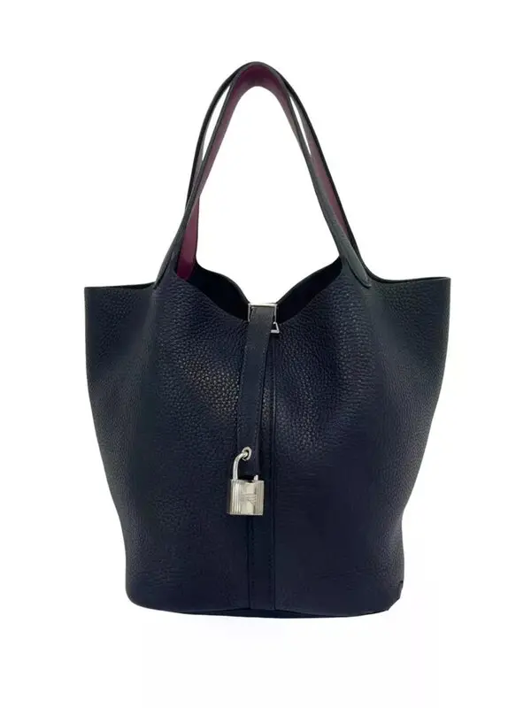 Hermès 2017 Clemence Picotin Lock 22 Handbag - Blue