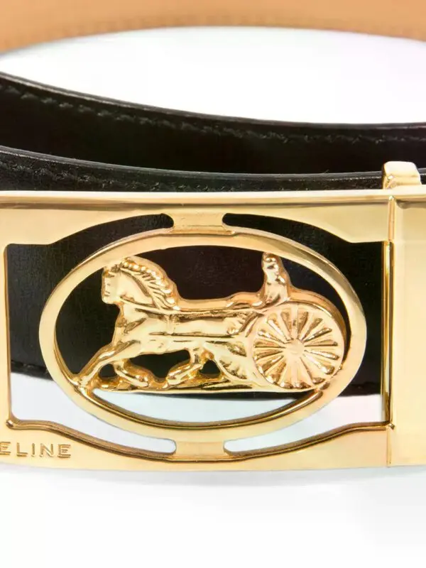 Celine 1970s Caleche Leather Belt