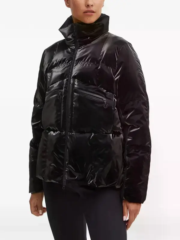 SPORTALM Glossy Quilted Jacket With High Neck