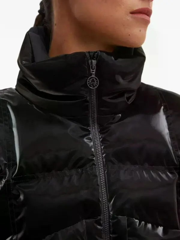 SPORTALM Glossy Quilted Jacket With High Neck
