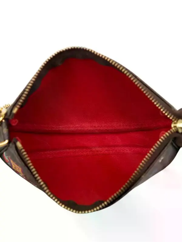 LOUIS VUITTON 2020 Monogram Vivienne Christmas Mini Pochette Accessoires Shoulder Bag