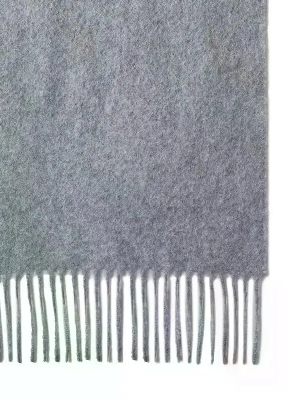 Mulberry Cashmere Fringed Scarf