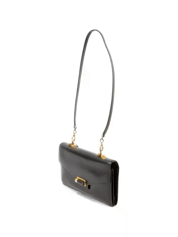 Hermès 1960s Box Shoulder Bag - Black