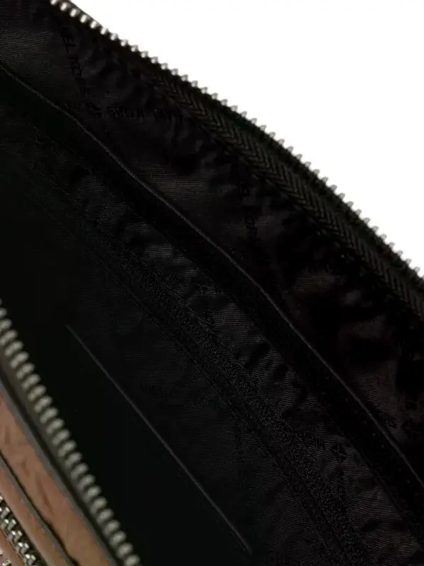 Michael Kors Logo-embossed Leather Wash Bag