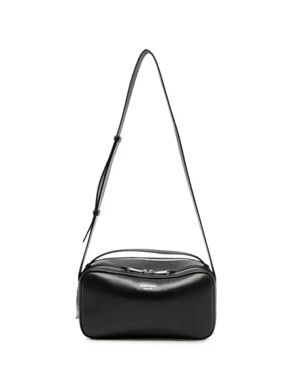 Emporio Armani Logo-stamp Leather Shoulder Bag