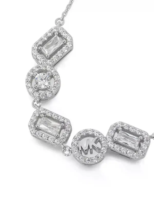 Michael Kors Cubic Zirconia Logo-plaque Bracelet
