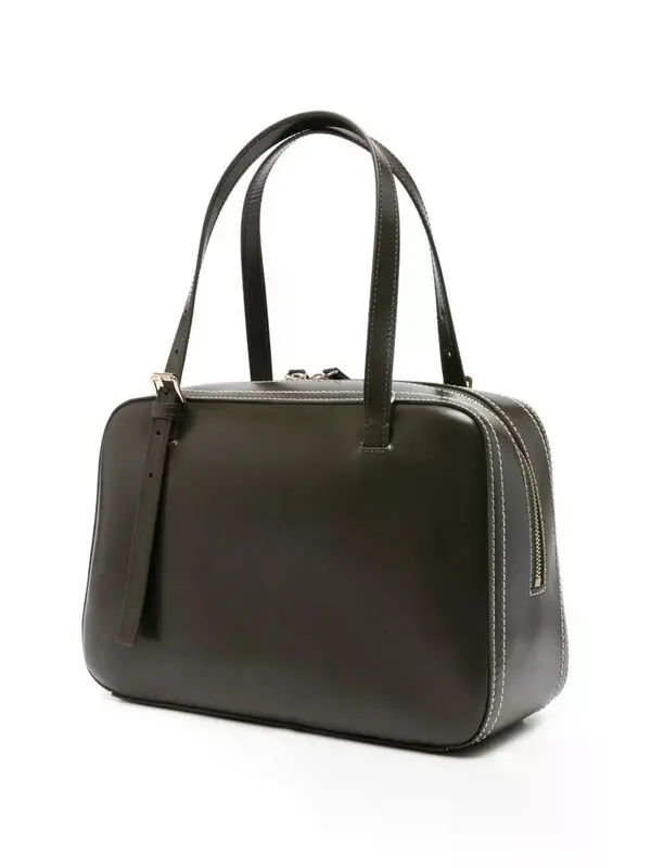 A.p.c. Contrast Stitch Leather Shoulder Bag