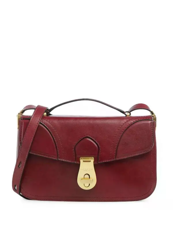 THE BRIDGE Leather Twist-lock Cross Body Bag