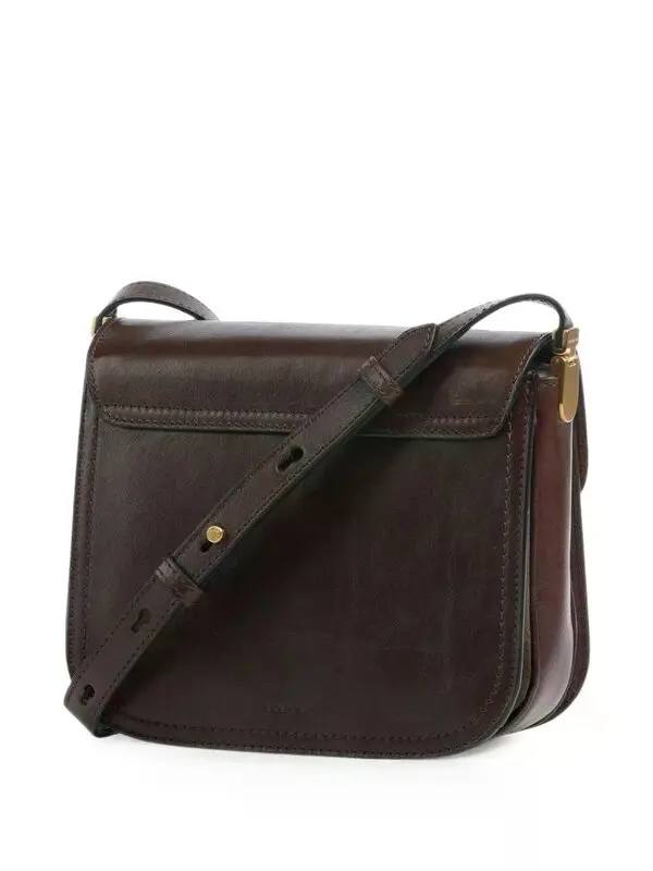 THE BRIDGE Leather Twist-lock Shoulder Bag