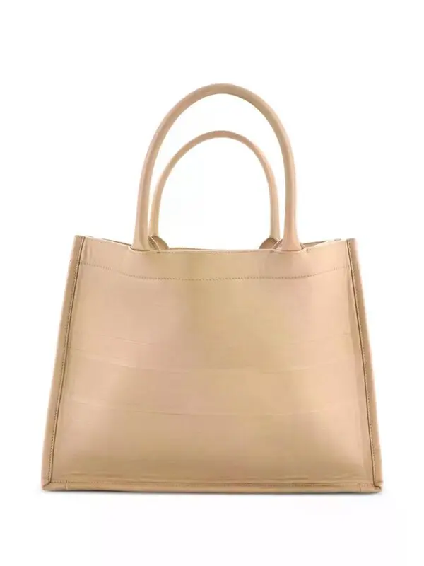 Dior Book Embossed Leather Medium Tote Bag - Neutrals
