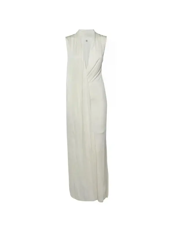 TOTEME Overlapped Scarf Maxi Dress - Neutrals