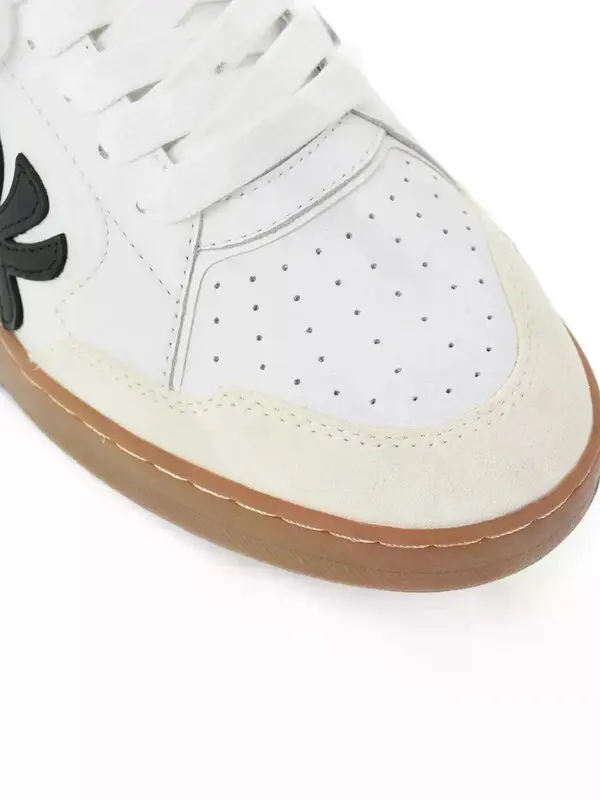 Palm Angels Monogram-embossed Suede-panel Sneakers