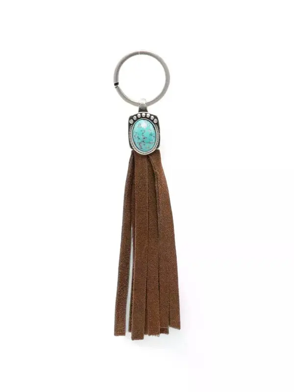 ERALDO Tasselled Turquoise Embellished Keyring