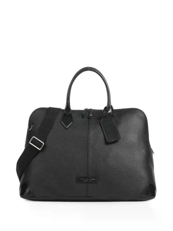 THE BRIDGE Borsone Pebbled Leather Holdall