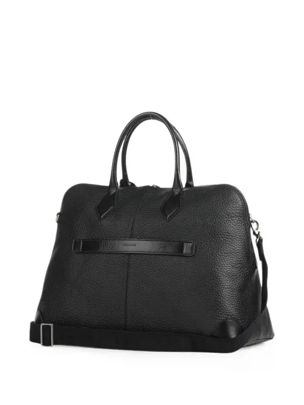 THE BRIDGE Borsone Pebbled Leather Holdall