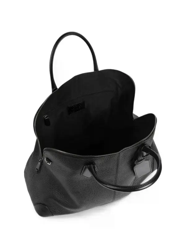 THE BRIDGE Borsone Pebbled Leather Holdall