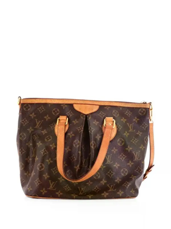 LOUIS VUITTON Palermo Monogram Canvas Pm Tote Bag - Brown