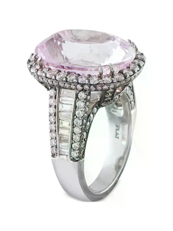 LB EXCLUSIVE Kunzite And Diamond Ring - Silver