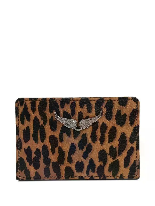 Zadig&Voltaire Zv Pass Leopard Wallet - Brown