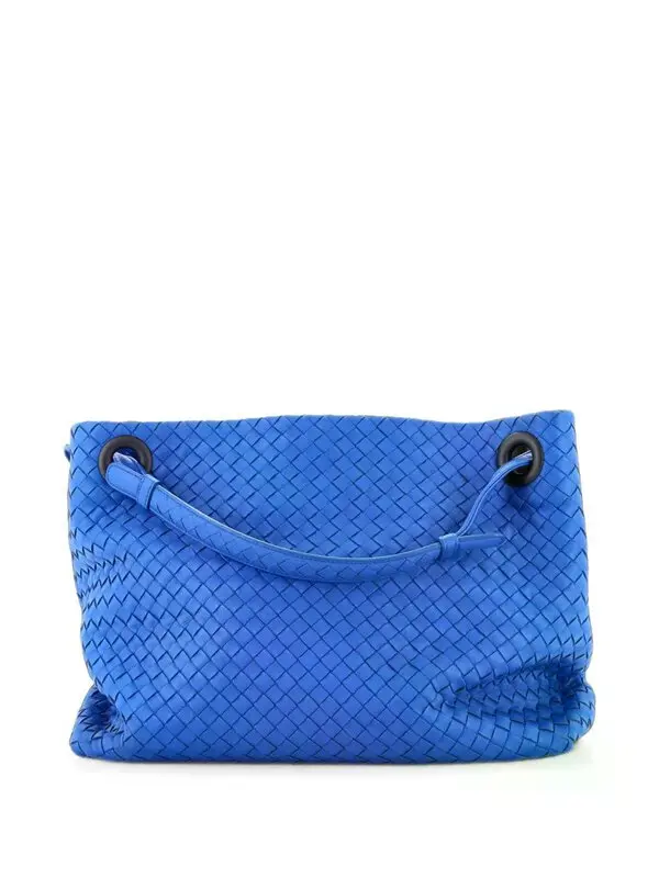 Bottega Veneta Bella Intrecciato Nappa Large Tote Bag - Blue