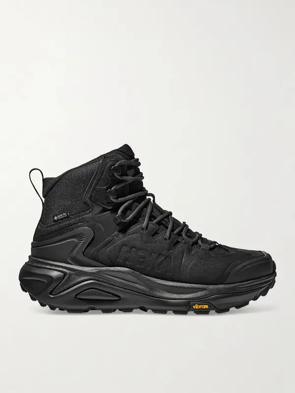HOKA® Kaha 3 Gtx Nubuck-trimmed Gore-tex Hiking Sneakers - Black