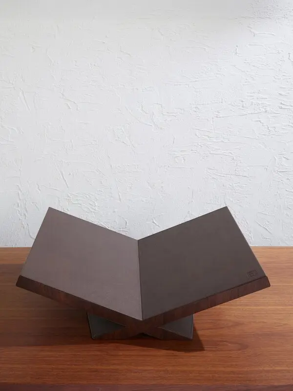 Assouline Culture Ultimate Wood And Leather Bookstand - Brown