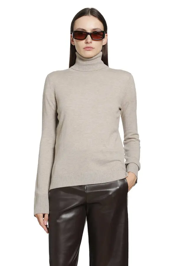 Max Mara Wool Turtleneck - Beige