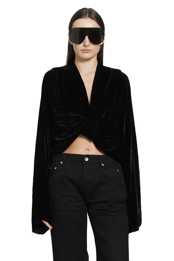 Rick Owens Tower Twist Top - Black