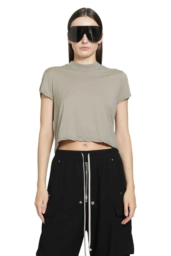Rick Owens Cropped Small Level T-shirt - Beige