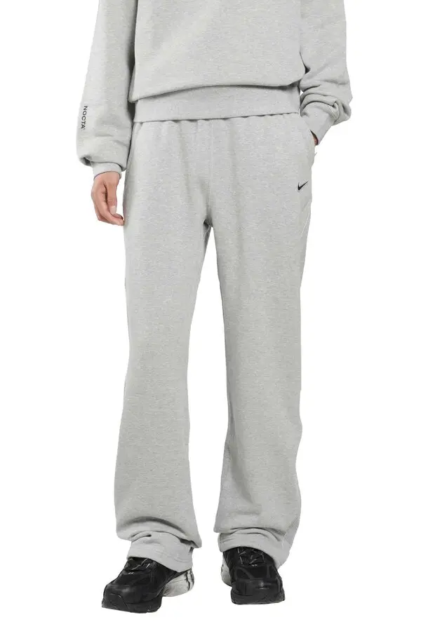 Nike Nocta Fleece Open-hem Sweatpants - Grey