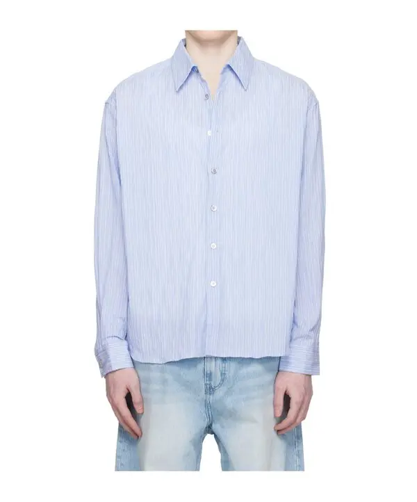 COOR Wrinkle Stripe Oversized Shirt