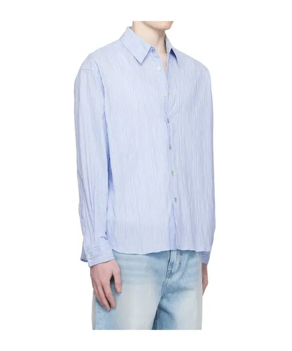 COOR Wrinkle Stripe Oversized Shirt