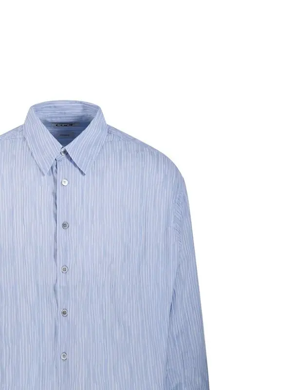 COOR Wrinkle Stripe Oversized Shirt