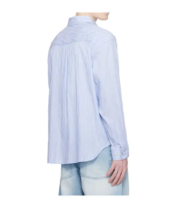 COOR Wrinkle Stripe Oversized Shirt