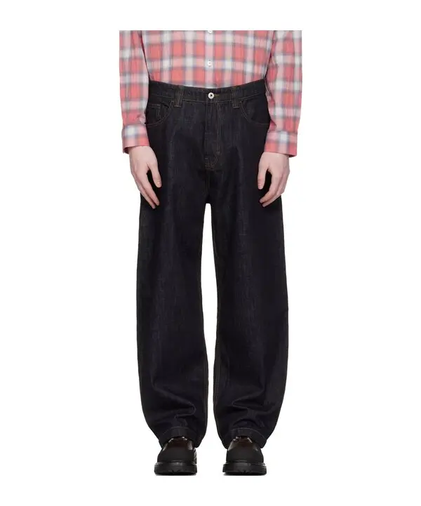 COOR Washed Loose-fitting Jeans