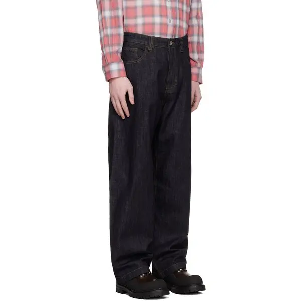 COOR Washed Loose-fitting Jeans