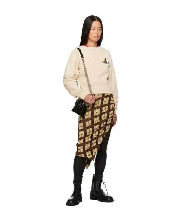 VIVIENNE WESTWOOD Orb Embroidered Cotton Sweatshirt