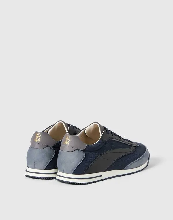 Brunello Cucinelli Techno Fabric And Nubuck Sneakers