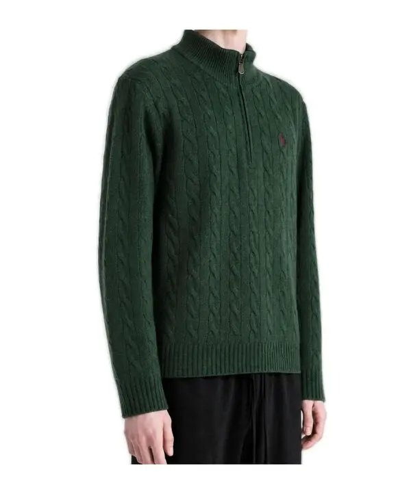 Polo Ralph Lauren Half Zip Cable Knitted Jumper