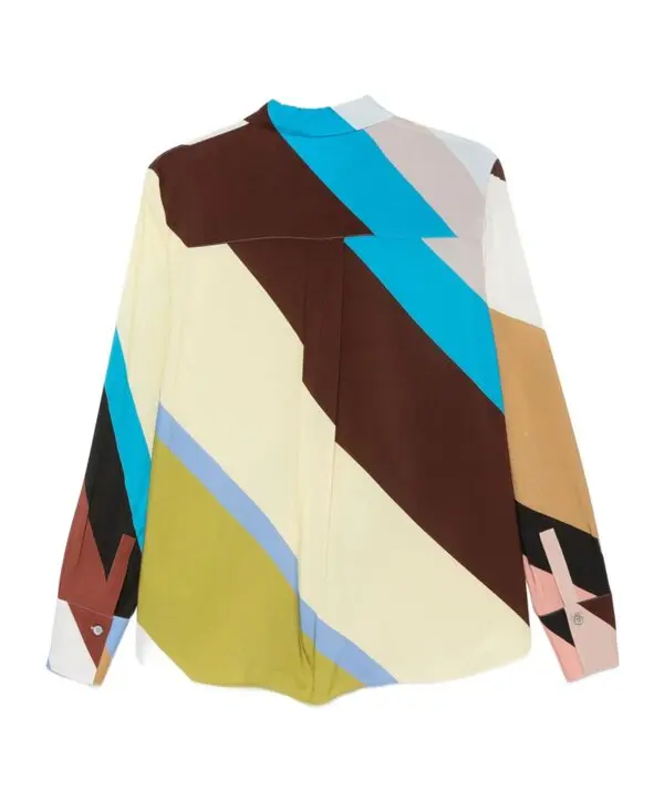 Paul Smith Geometric-print Long-sleeve Shirt