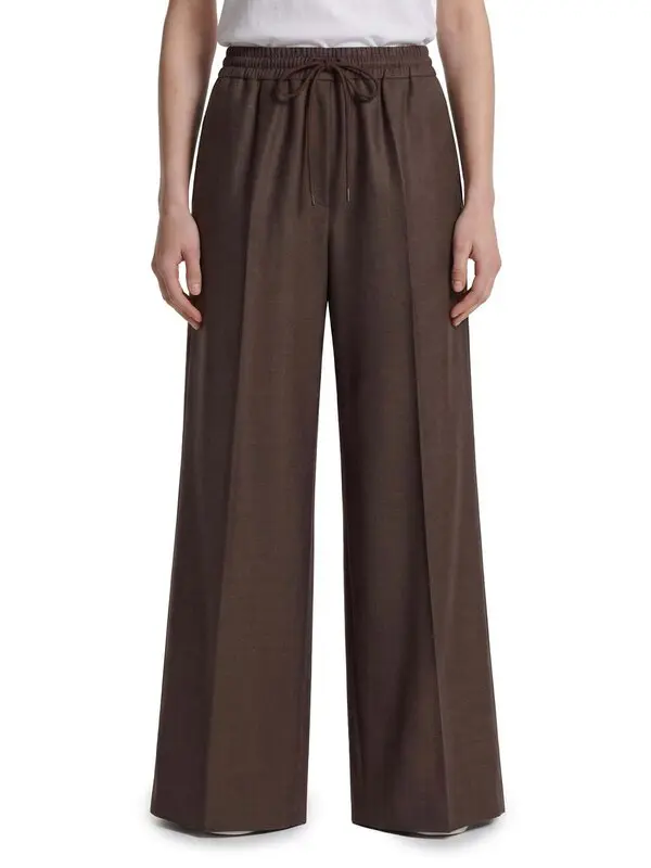 Max Mara Drawstring Wide-leg Trousers