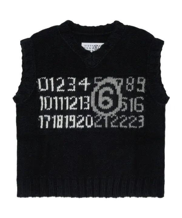 MAISON MARGIELA Sleeveless Knit Tank Top With Logo